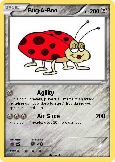 Pokémon Bug A Boo - Agility - My Pokemon Card
