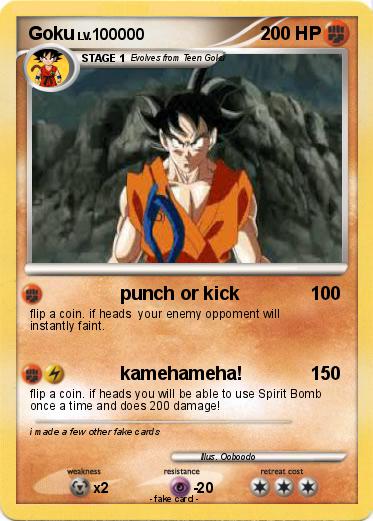 Pokémon Goku 8618 8618 - punch or kick - My Pokemon Card