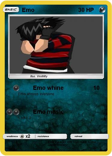 Pokémon Emo 578 578 - Emo whine - My Pokemon Card