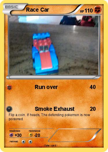 Pokémon Race Car 14 14 - Run over - My Pokemon Card