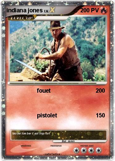 Pokémon indiana jones 160 160 - fouet - Ma carte Pokémon
