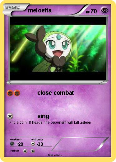 Pokémon meloetta 684 684 - close combat - My Pokemon Card