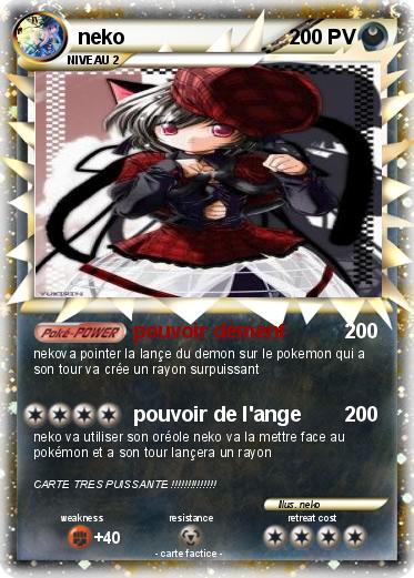 Pokémon neko 62 62 - pouvoir dément - Ma carte Pokémon