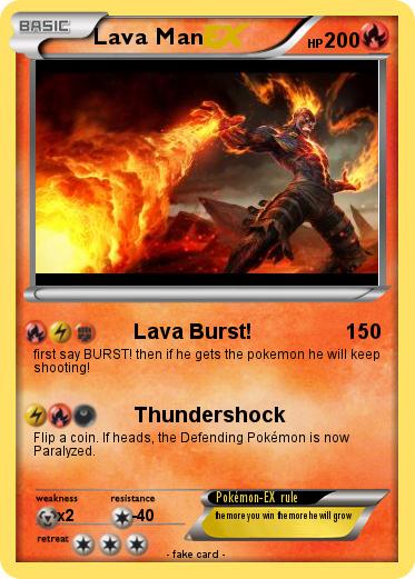 Pokémon Lava Man 6 6 - Lava Burst! - My Pokemon Card