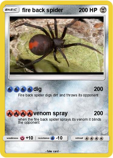 Pokémon fire back spider - dig - My Pokemon Card