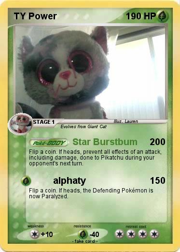 Pokémon TY Power - Star Burstbum - My Pokemon Card
