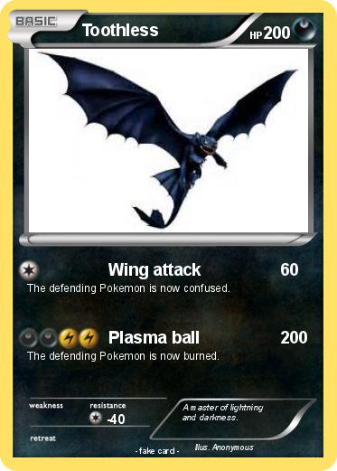 Pokémon Toothless 267 267 - Wing attack - My Pokemon Card