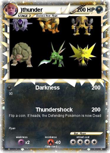 Pokémon thunder 1039 1039 - Darkness - My Pokemon Card