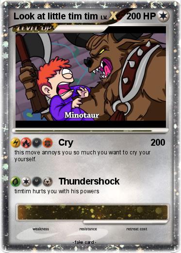Pokémon Look at little tim tim - Cry - My Pokemon Card