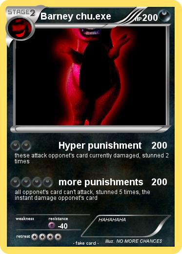 Pokémon Barney chu exe - Hyper punishment - My Pokemon Card