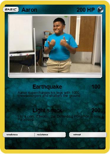 Pokémon Aaron 800 800 - Earthquake - My Pokemon Card