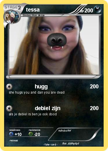 Pokémon tessa 62 62 - hugg - My Pokemon Card