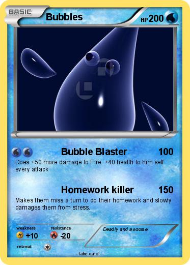 Pokémon Bubbles 212 212 - Bubble Blaster - My Pokemon Card
