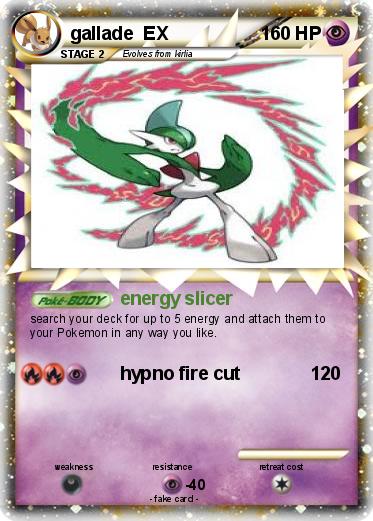 Pokémon gallade EX 5 5 - energy slicer - My Pokemon Card