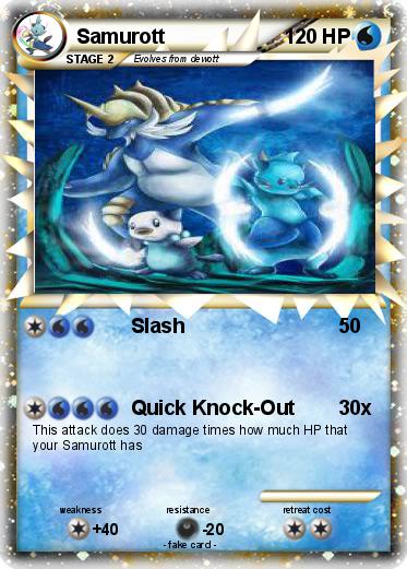 Pokémon Samurott 795 795 - Slash - My Pokemon Card