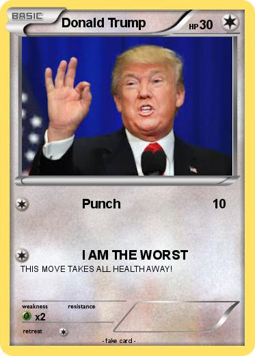 Pokémon Donald Trump 2529 2529 - Punch - My Pokemon Card