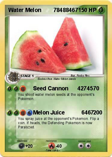 Pokémon Water Melon 78488467 78488467 - Seed Cannon 42745 - My Pokemon Card