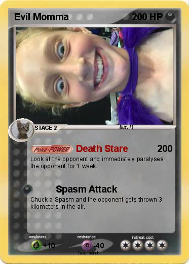Pokémon Evil Momma - Death Stare - My Pokemon Card