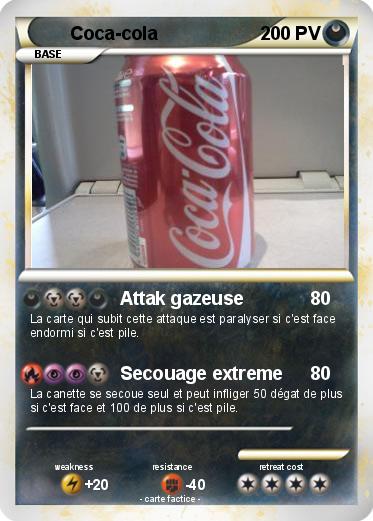 Pokémon Coca cola 108 108 - Attak gazeuse - Ma carte Pokémon