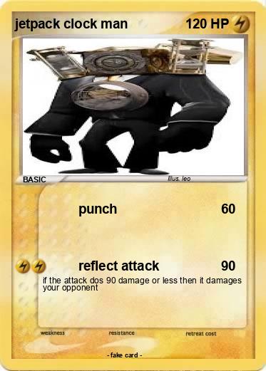 Pokémon jetpack clock man - punch - My Pokemon Card