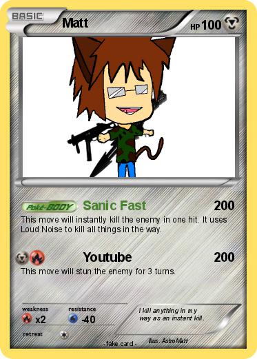 Pokémon Matt 860 860 - Sanic Fast - My Pokemon Card