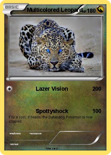 Pokémon Multicolored Leopard - Lazer Vision - My Pokemon Card