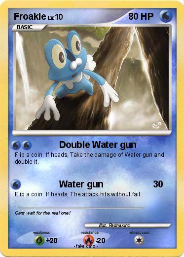 Pokémon Froakie 189 189 - Double Water gun - My Pokemon Card