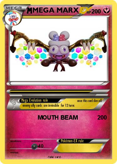 Pokémon MEGA MARX 1 1 - MOUTH BEAM - My Pokemon Card