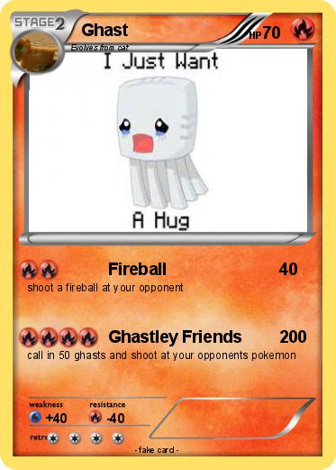 Pokémon Ghast 460 460 - Fireball - My Pokemon Card