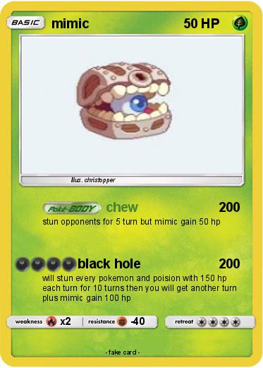 Pokémon mimic 67 67 - chew - My Pokemon Card