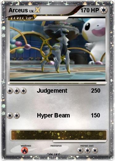 Pokémon Arceus 4192 4192 - Judgement 250 - My Pokemon Card