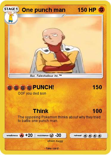 Pokémon One punch man 91 91 - PUNCH! - My Pokemon Card