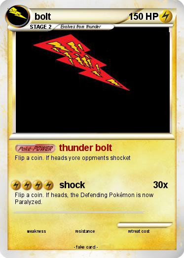 Pokémon bolt 241 241 - thunder bolt - My Pokemon Card