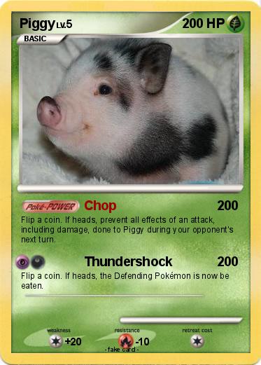 Pokémon Piggy 202 202 - Chop - My Pokemon Card