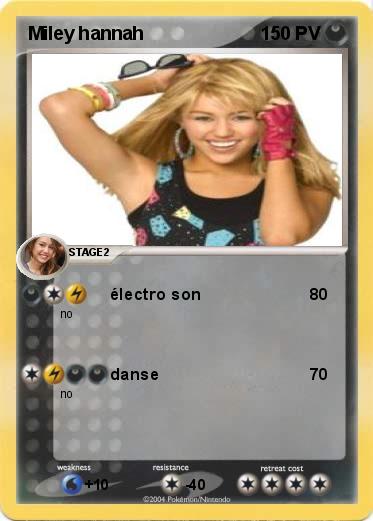 Pokémon Miley hannah - électro son - Ma carte Pokémon