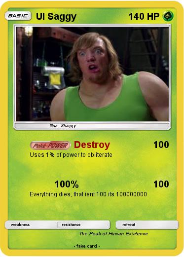 Pokémon UI Saggy - Destroy - My Pokemon Card
