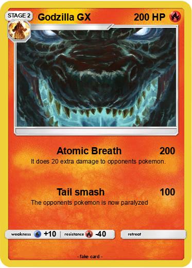 Pokémon Godzilla GX 15 15 - Atomic Breath - My Pokemon Card