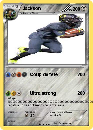 Pokémon Jackson 274 274 - Coup de tete - Ma carte Pokémon