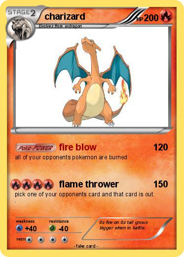 Pokémon charizard 5108 5108 - fire blow - My Pokemon Card