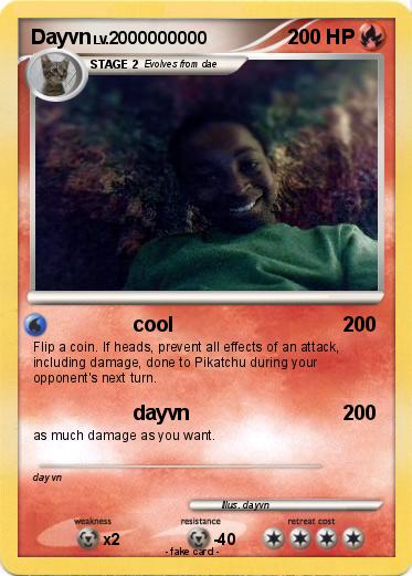 Pokémon Dayvn - cool - My Pokemon Card