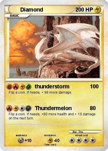 Pokémon Diamond 982 982 - thunderstorm - My Pokemon Card