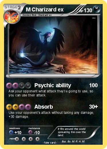 Pokémon M Charizard ex 60 60 - Psychic ability - My Pokemon Card