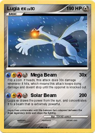 Pokémon Lugia ex 501 501 - Mega Beam - My Pokemon Card