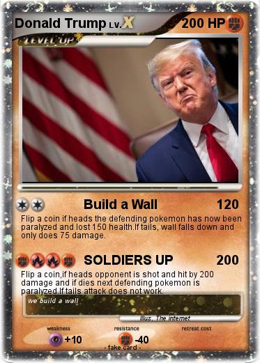 Pokémon Donald Trump 4835 4835 - Build a Wall - My Pokemon Card