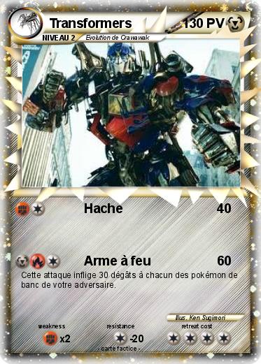 Pokémon Transformers 37 37 - Hache - Ma carte Pokémon