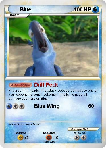 Pokémon Blue 775 775 - Drill Peck - My Pokemon Card