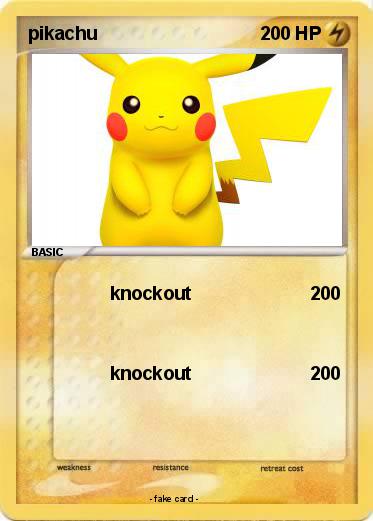 Pokémon pikachu 17039 17039 - knockout - My Pokemon Card