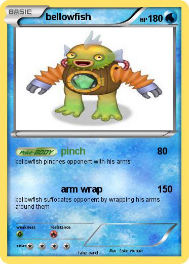 Pokémon bellowfish - pinch - My Pokemon Card