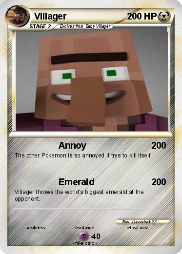 Pokémon Villager 225 225 - Annoy - My Pokemon Card