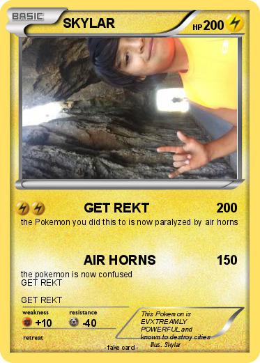 Pokémon SKYLAR 47 47 - GET REKT - My Pokemon Card